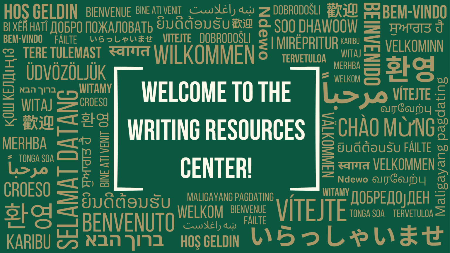 Writing Resources Center - Writing Resources Center